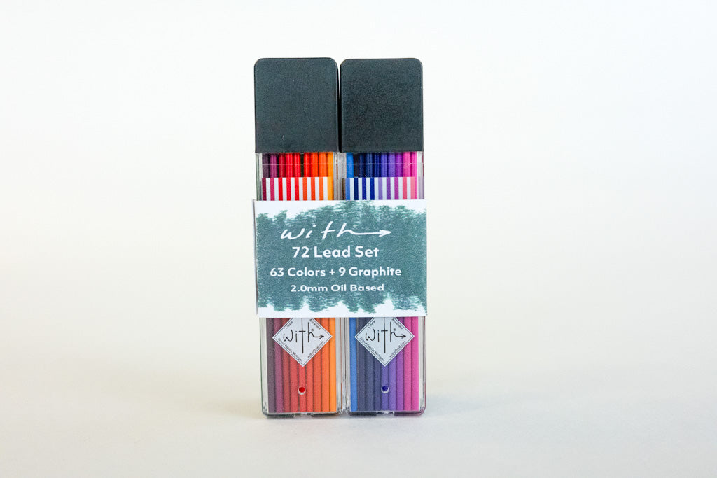 72 Colored + Graphite Leads In Folding With® Cases